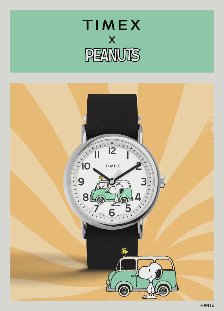 Timex Weekender Peanuts Snoopy Van TW2Y11800